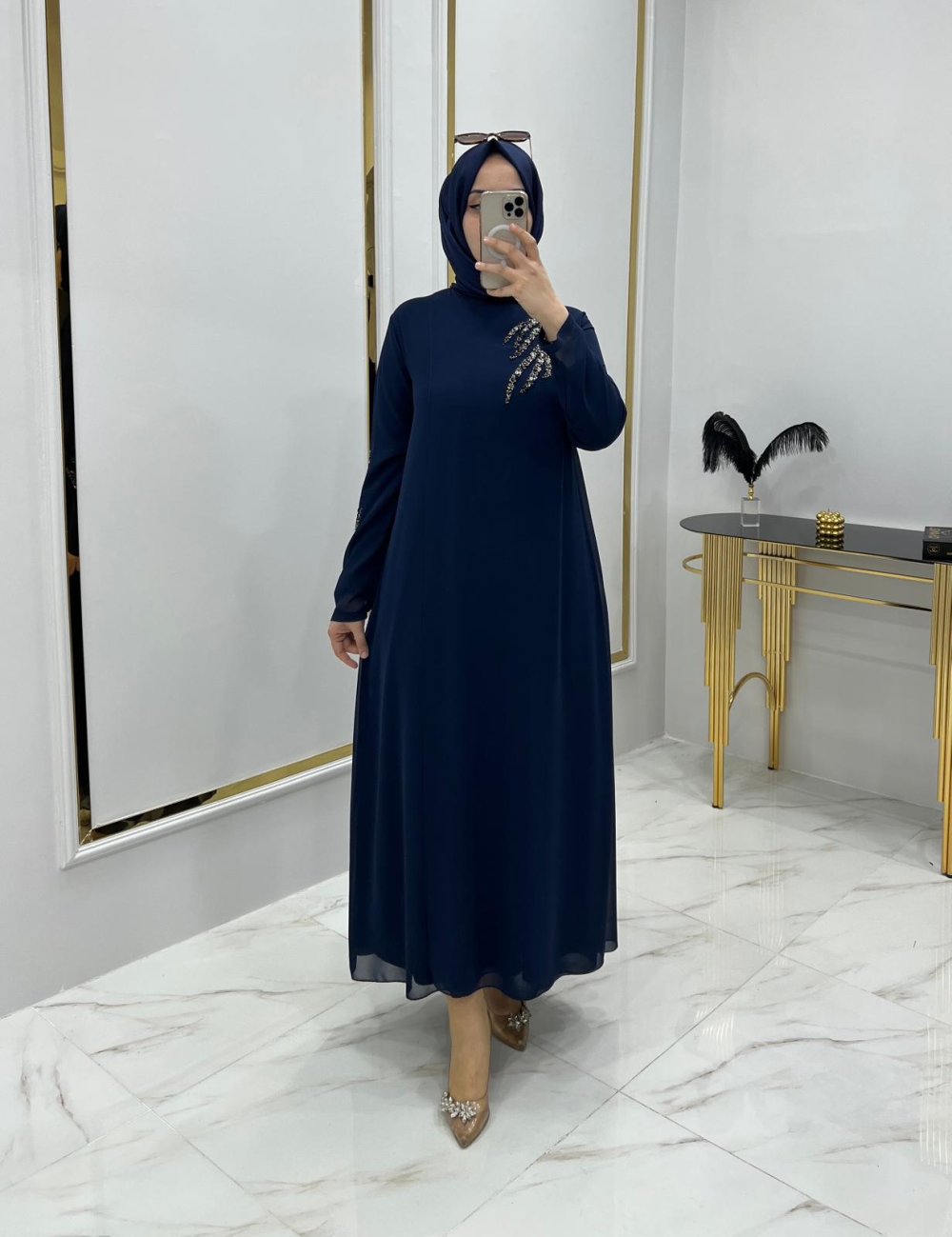 Benay Abiye Lacivert Modelleri En Uygun Fiyatlarla